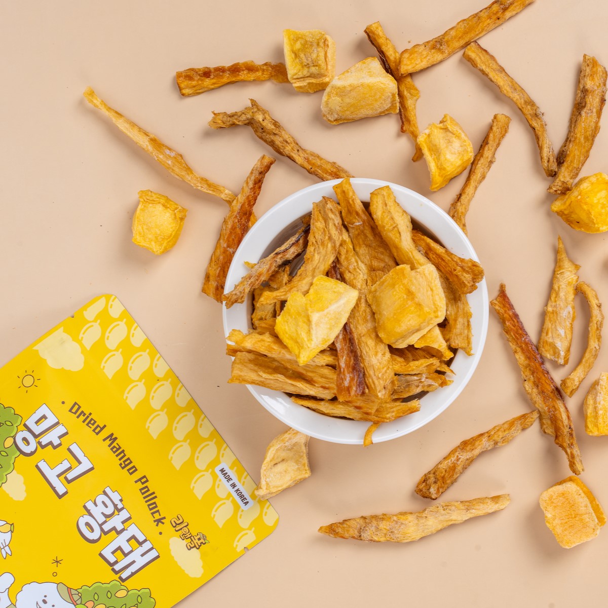 Dried Mango Pollock: Dried Pollock & Mango 15g | Lee&Pol